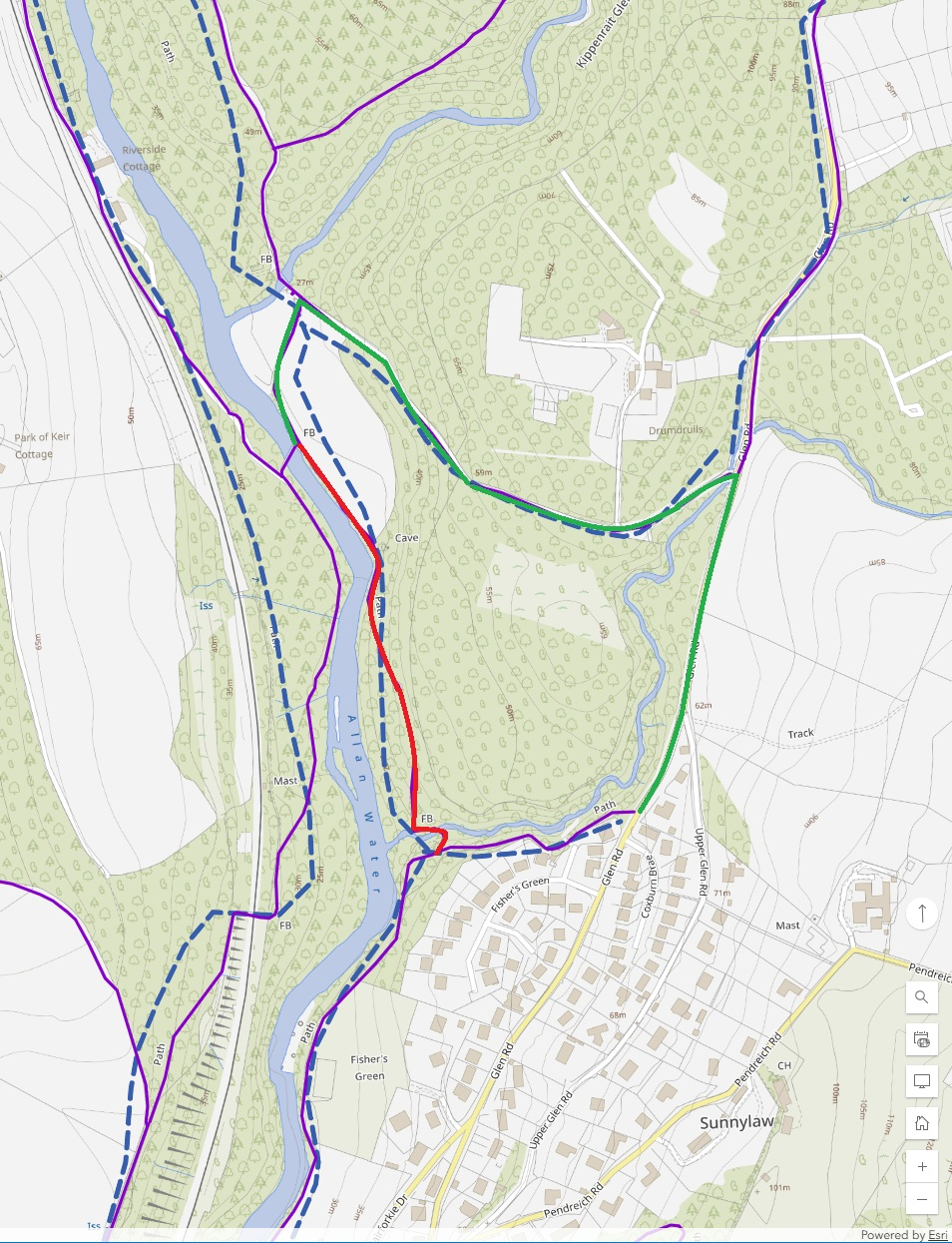 Path Diversions between Bridge of Allan and Dunblane - Bridge of Allan ...